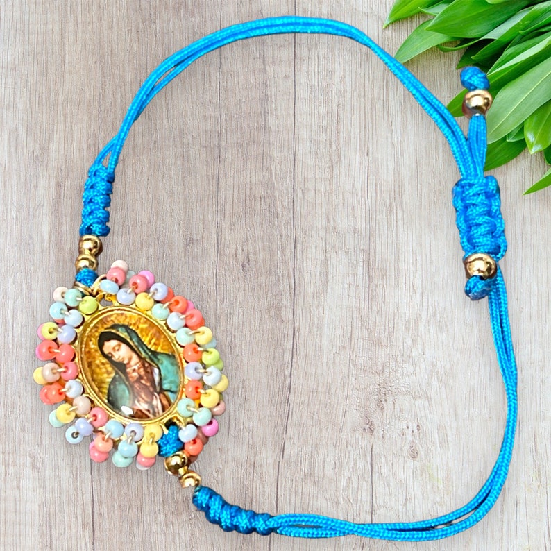 Virgen De Guadalupe Bracelet. Our Lady of Guadalupe Bracelet. Handmade ...