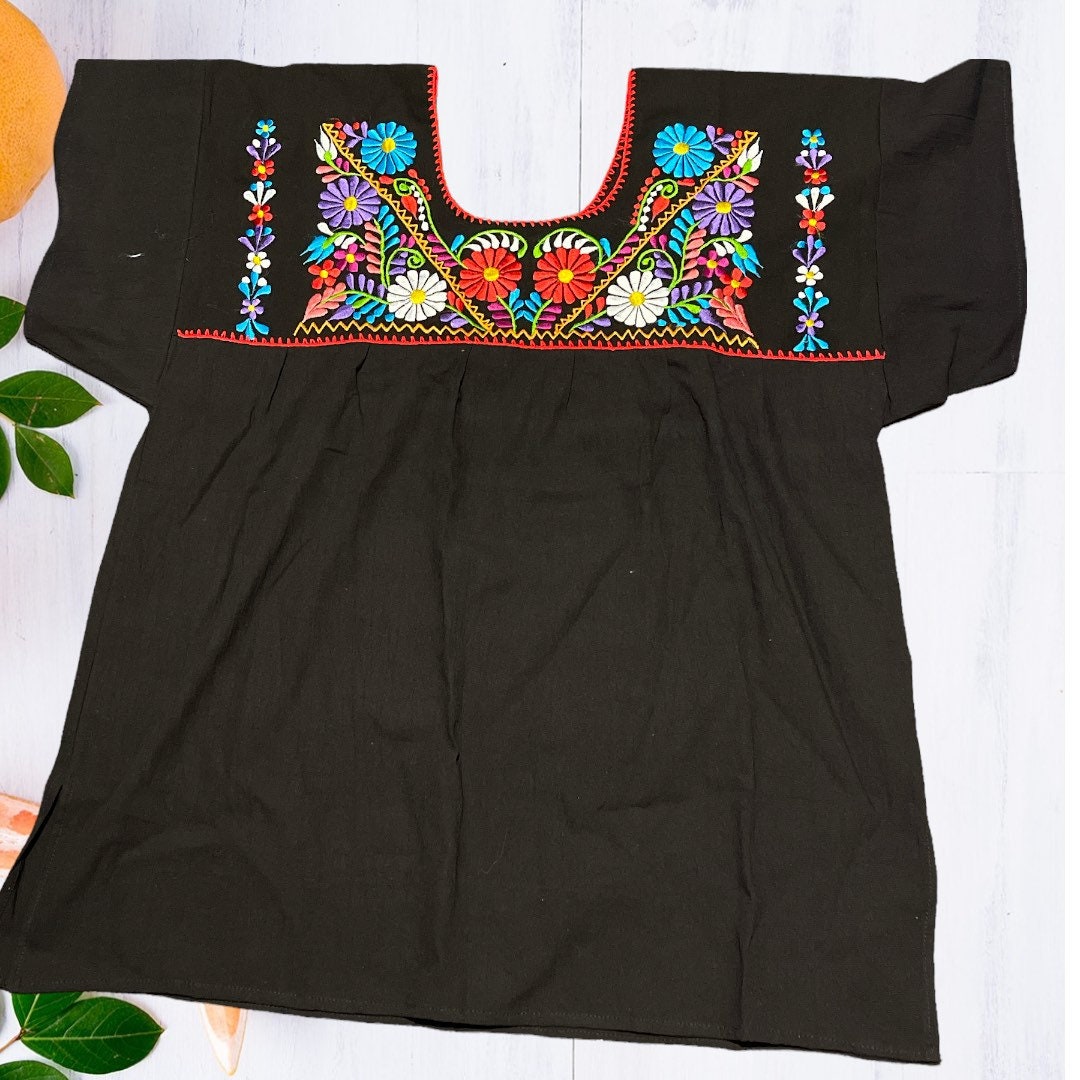 Women Plus Size Mexican Embroidered Tunic - Etsy