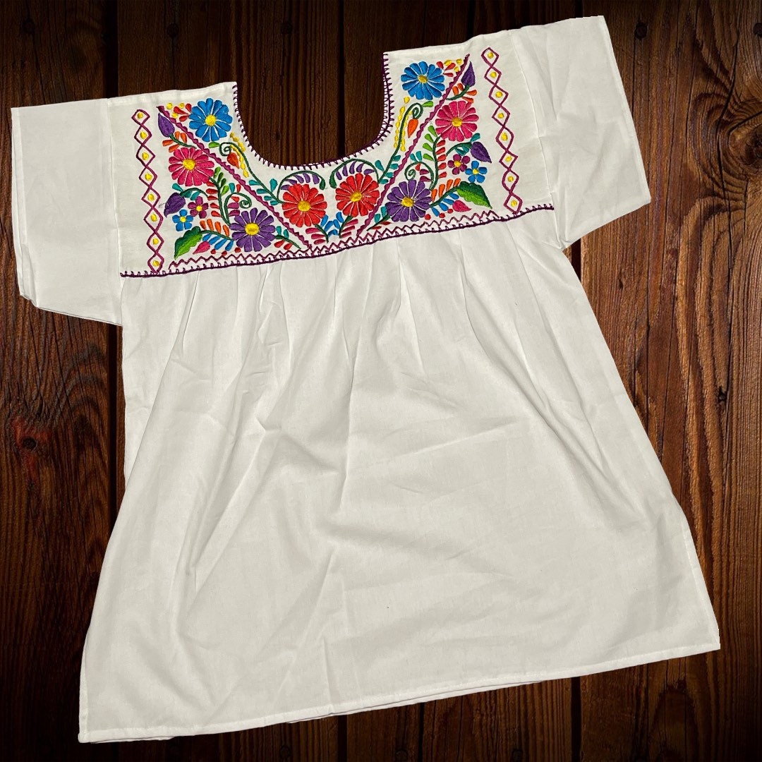 Women Plus Size Mexican Embroidered Tunic - Etsy