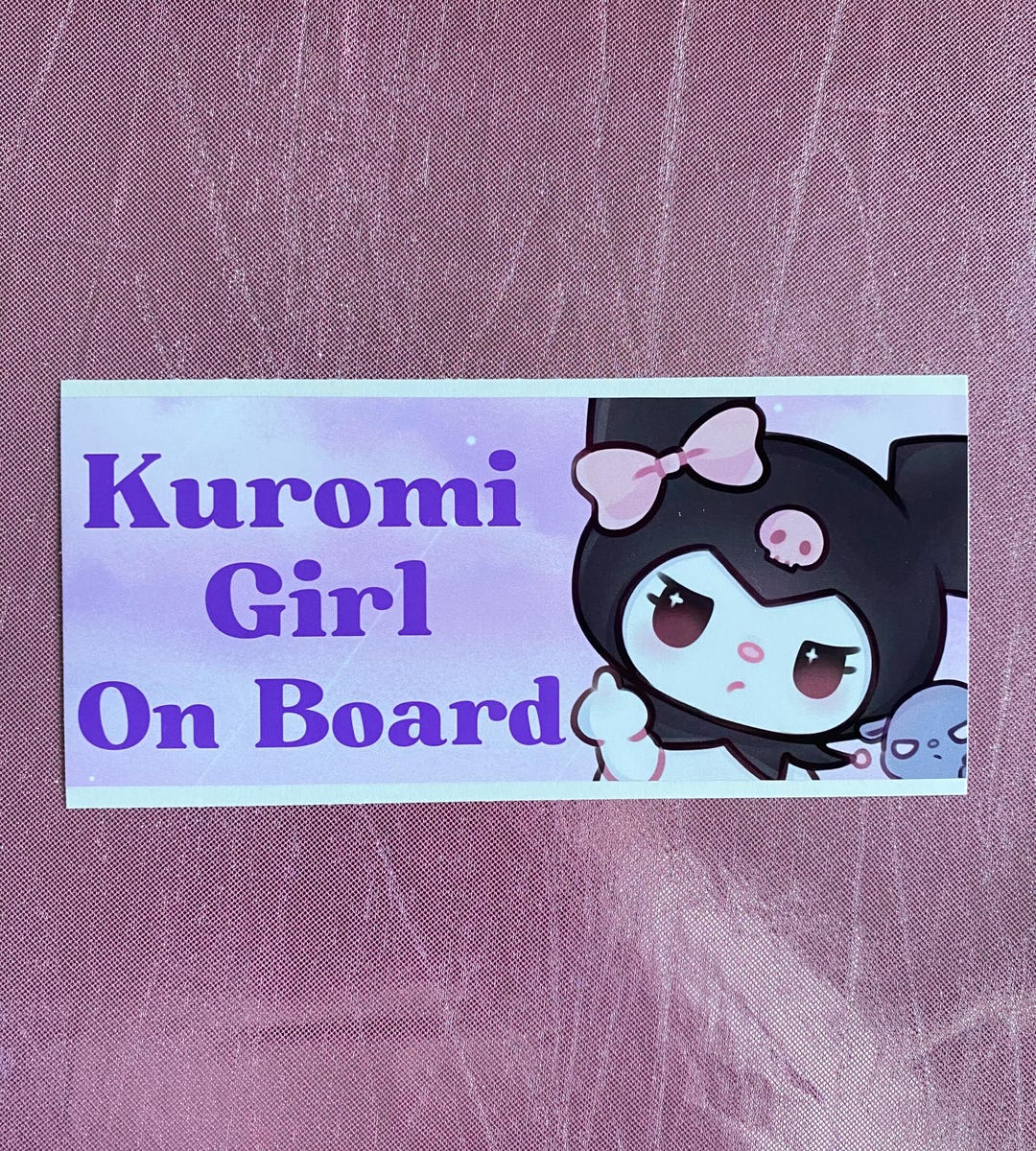 Kuro Girl Bumper Sticker, Sanrio Funny Car Decal Sticker - Etsy