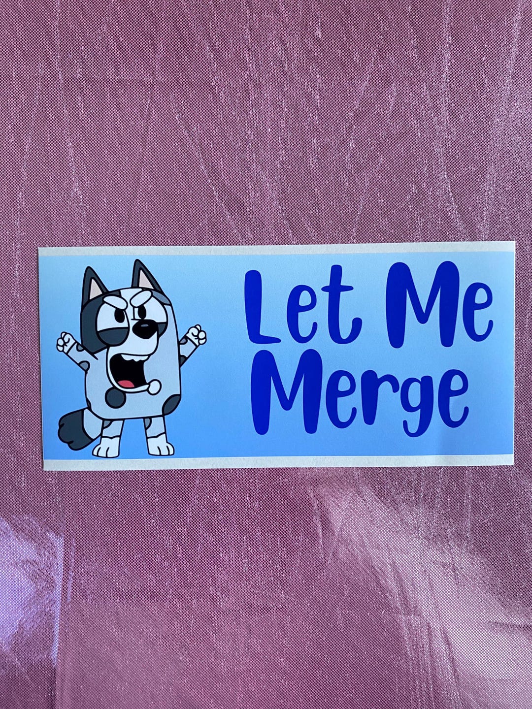 Muffin Car Bumper Sticker, Bluey Funny Car Decal Sticker - Etsy