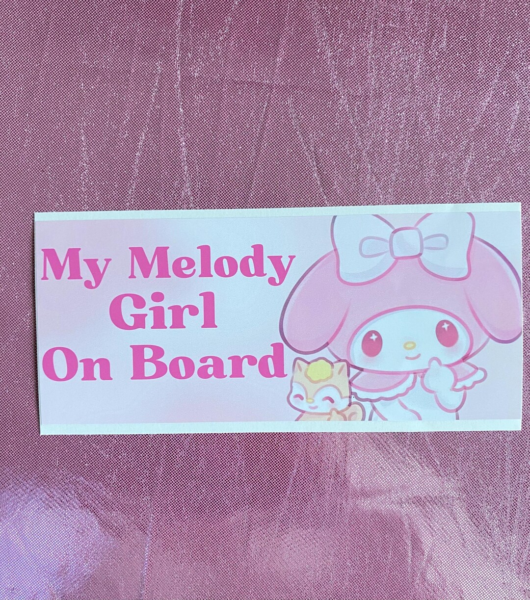 My Melo Girl Bumper Sticker, Sanrio Funny Car Decal Sticker - Etsy