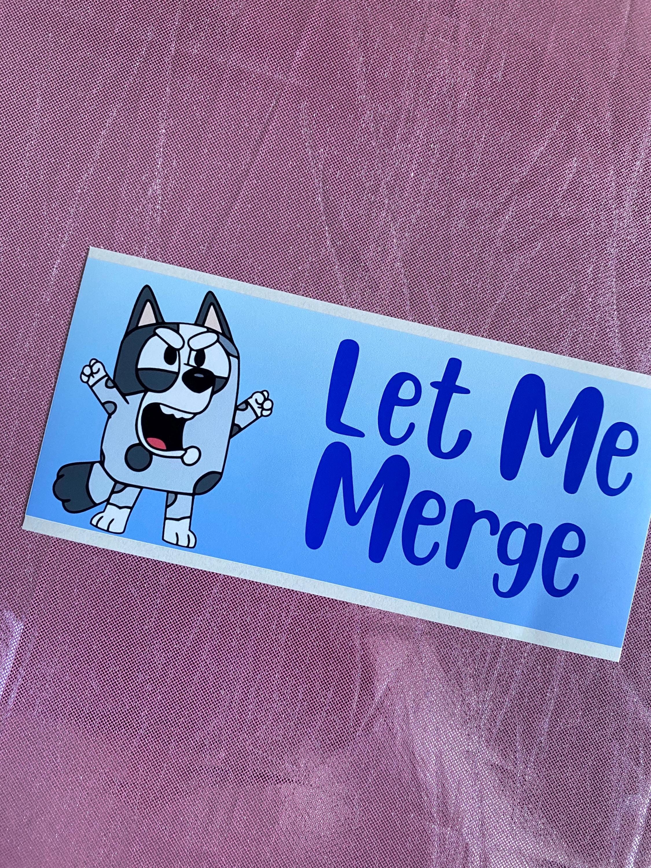 Muffin Car Bumper Sticker, Bluey Funny Car Decal Sticker - Etsy
