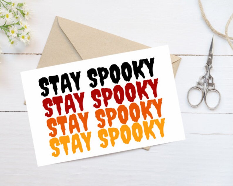 Halloween Seasons Greeting Printable Cards - Etsy