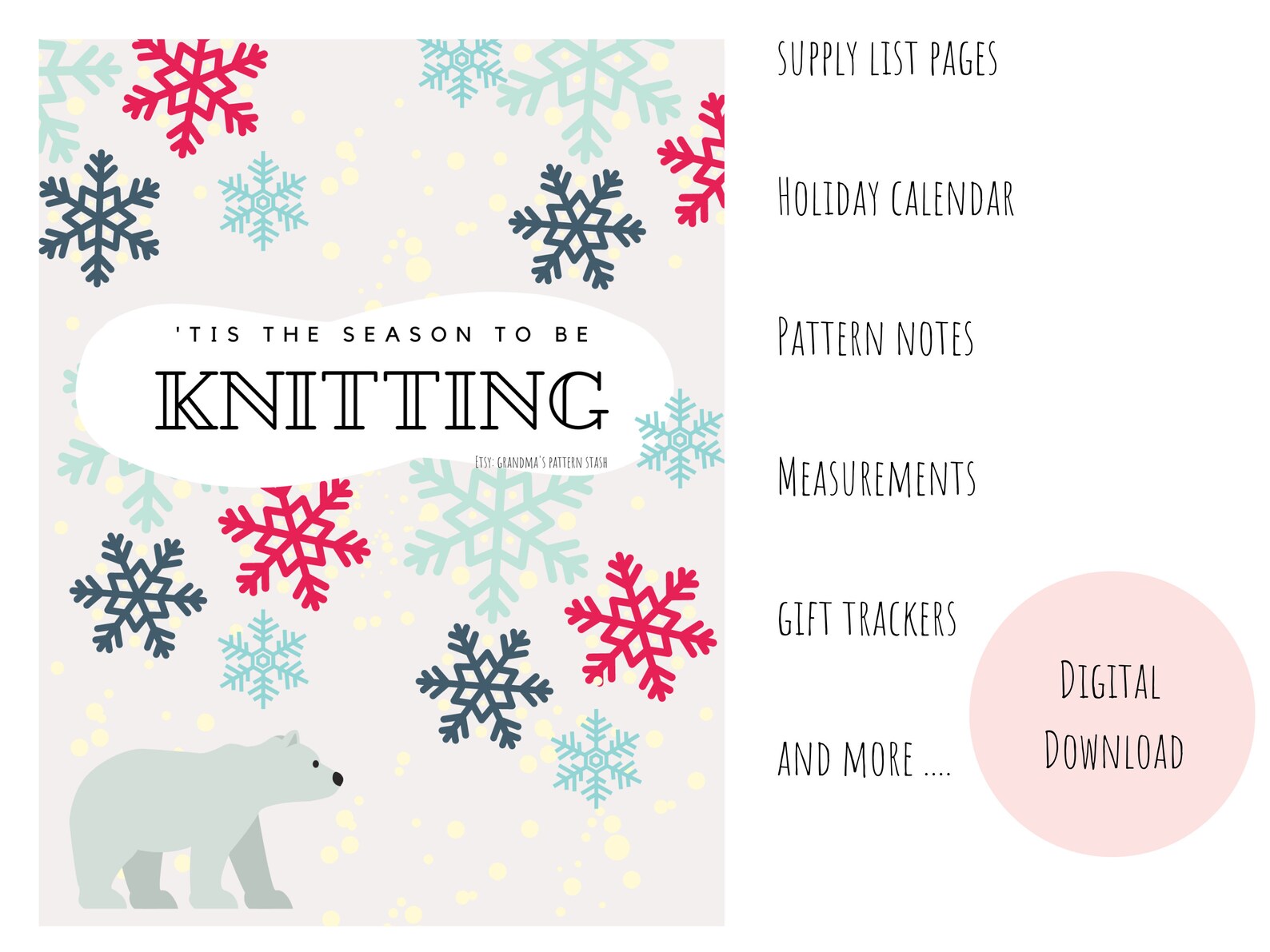 Holiday Gift Knitting Planner DIGITAL DOWNLOAD - Etsy