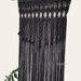 Macrame Curtain for Door or Window, Handmade Black Macrame Curtain ...