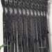 Macrame Curtain for Door or Window, Handmade Black Macrame Curtain ...