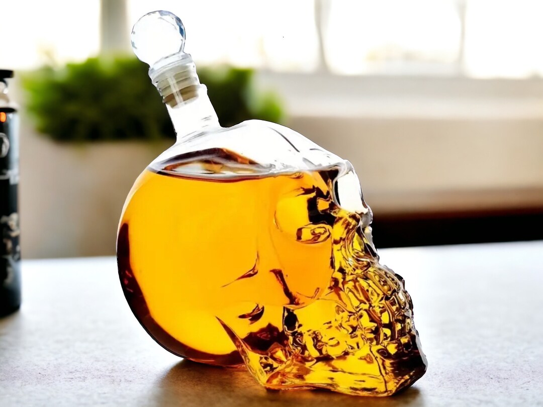 Skull Whiskey Decanter (whiskey, Vodka, Gin or Wine) & Free ...