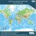 Simplified World Map RELIEF by Mapom® - Etsy