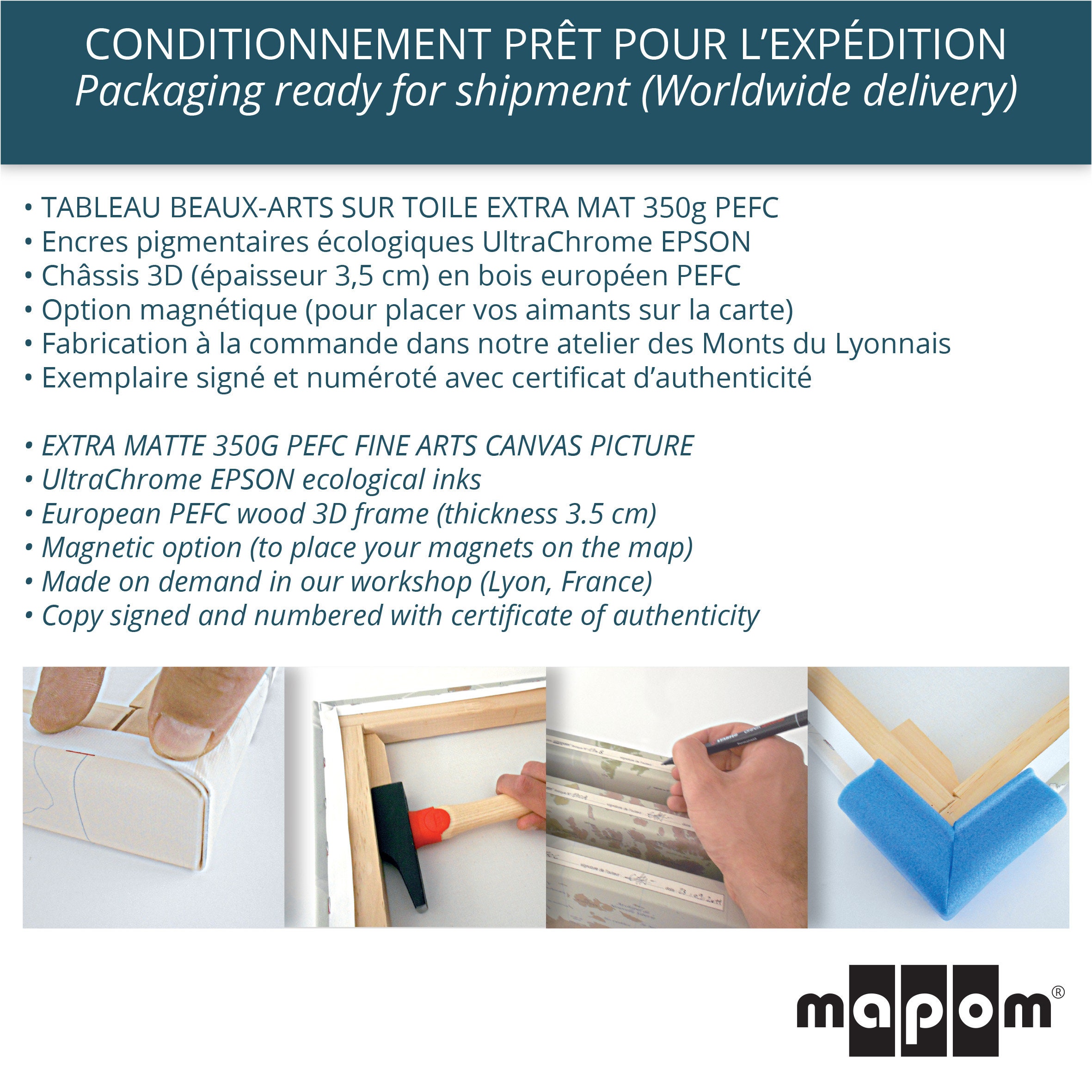 Map of France of MASTIC Gastronomes by Mapom® - Etsy