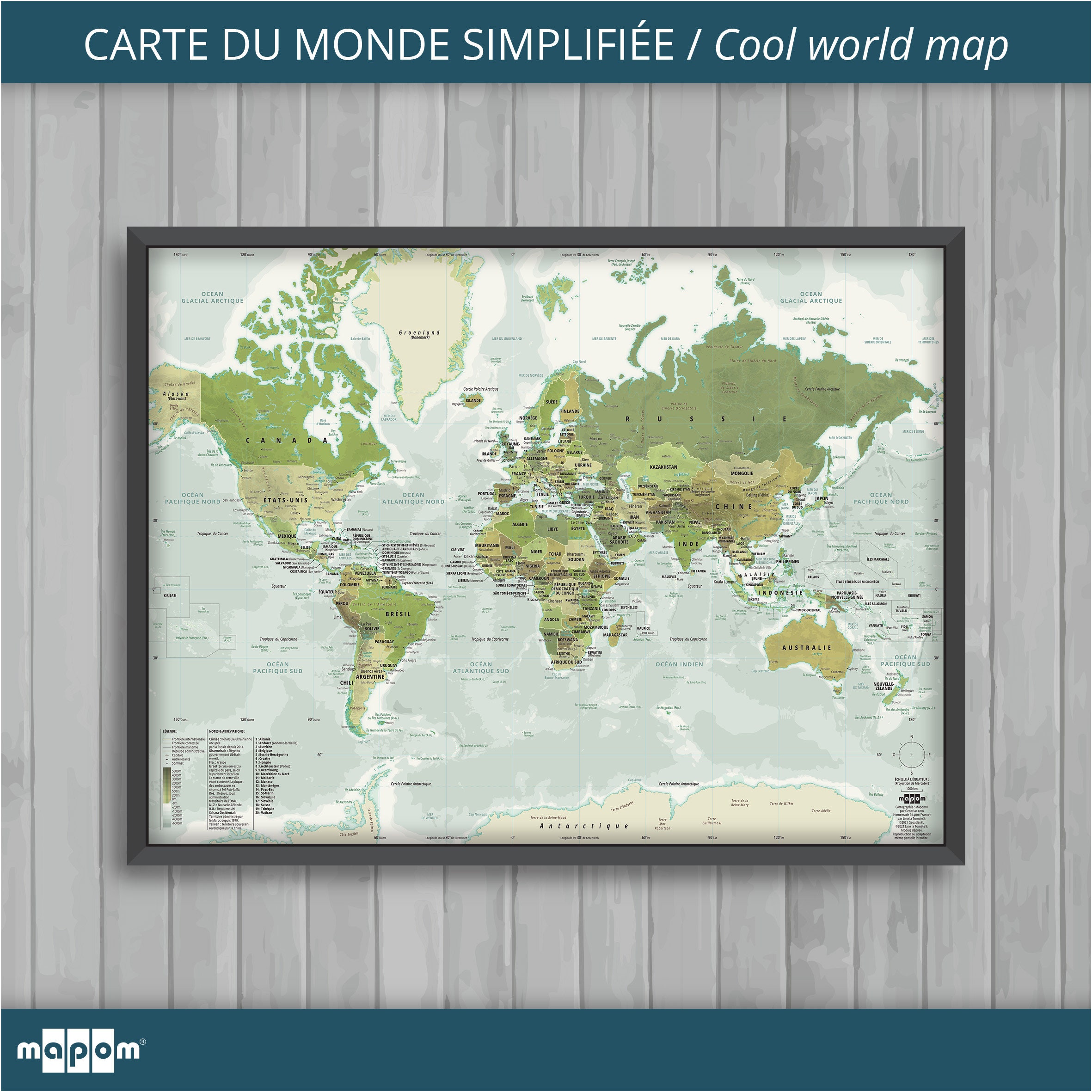 Cool World Map Cover Photo