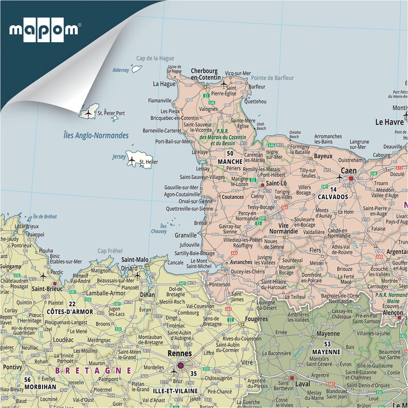 REGIONS of France, by Mapom France - Etsy