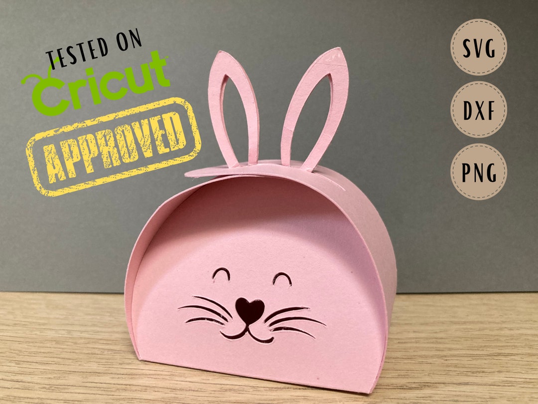 Bunny Candy Box, Easter Gift Box, Gift Box Svg, Dxf, Png Download File ...