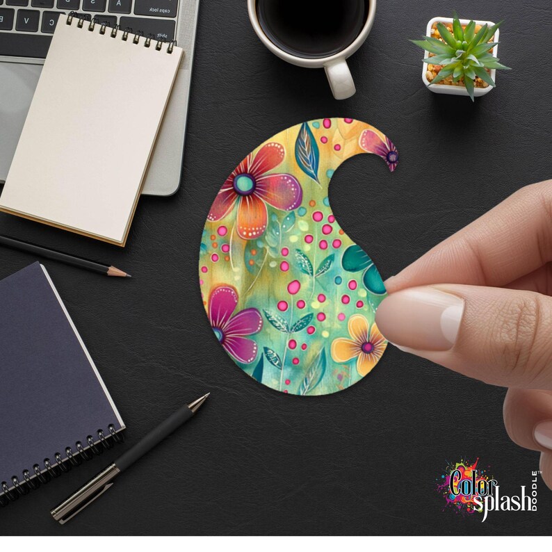 Boho Floral Paisley Stickers | Mix & Match or Complete Set of 4 ...