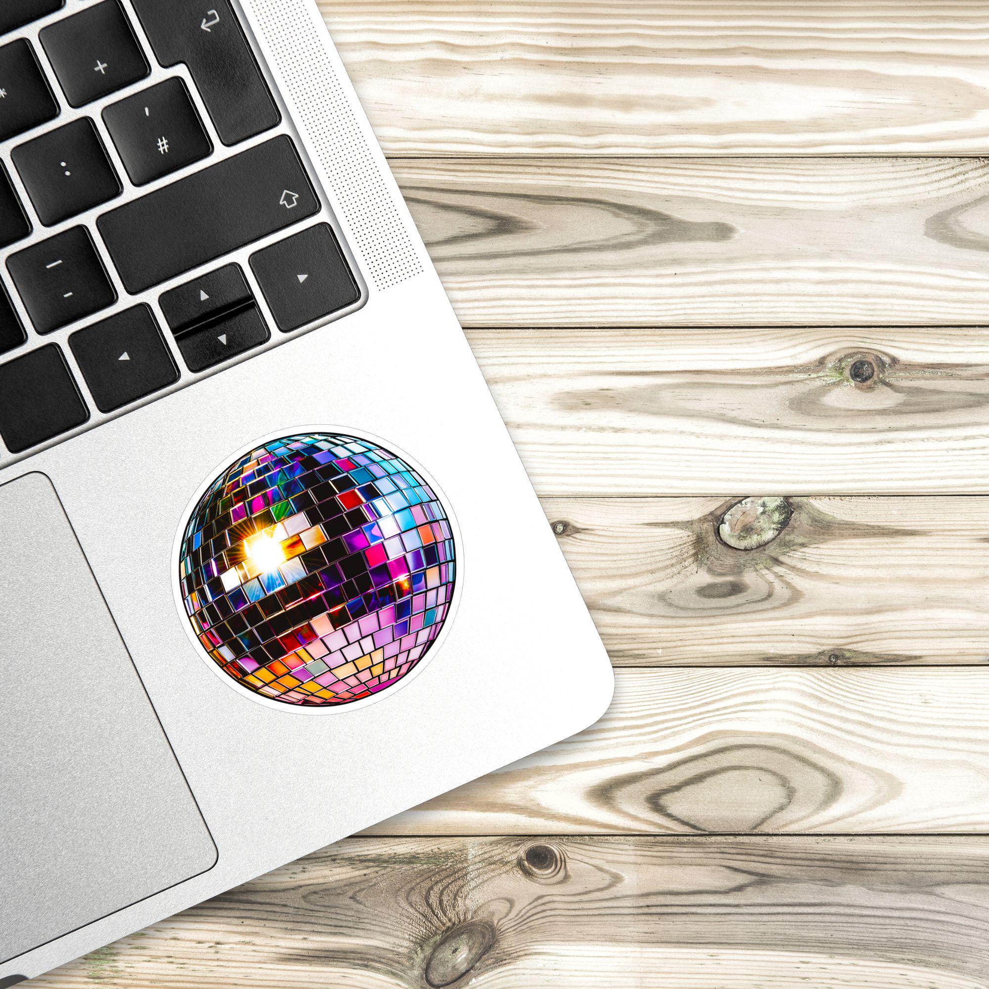 Sparkly Disco Ball Sticker | Retro Party Vibes | Holographic Glitter ...