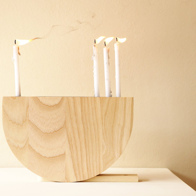 Wooden Menorah - Etsy