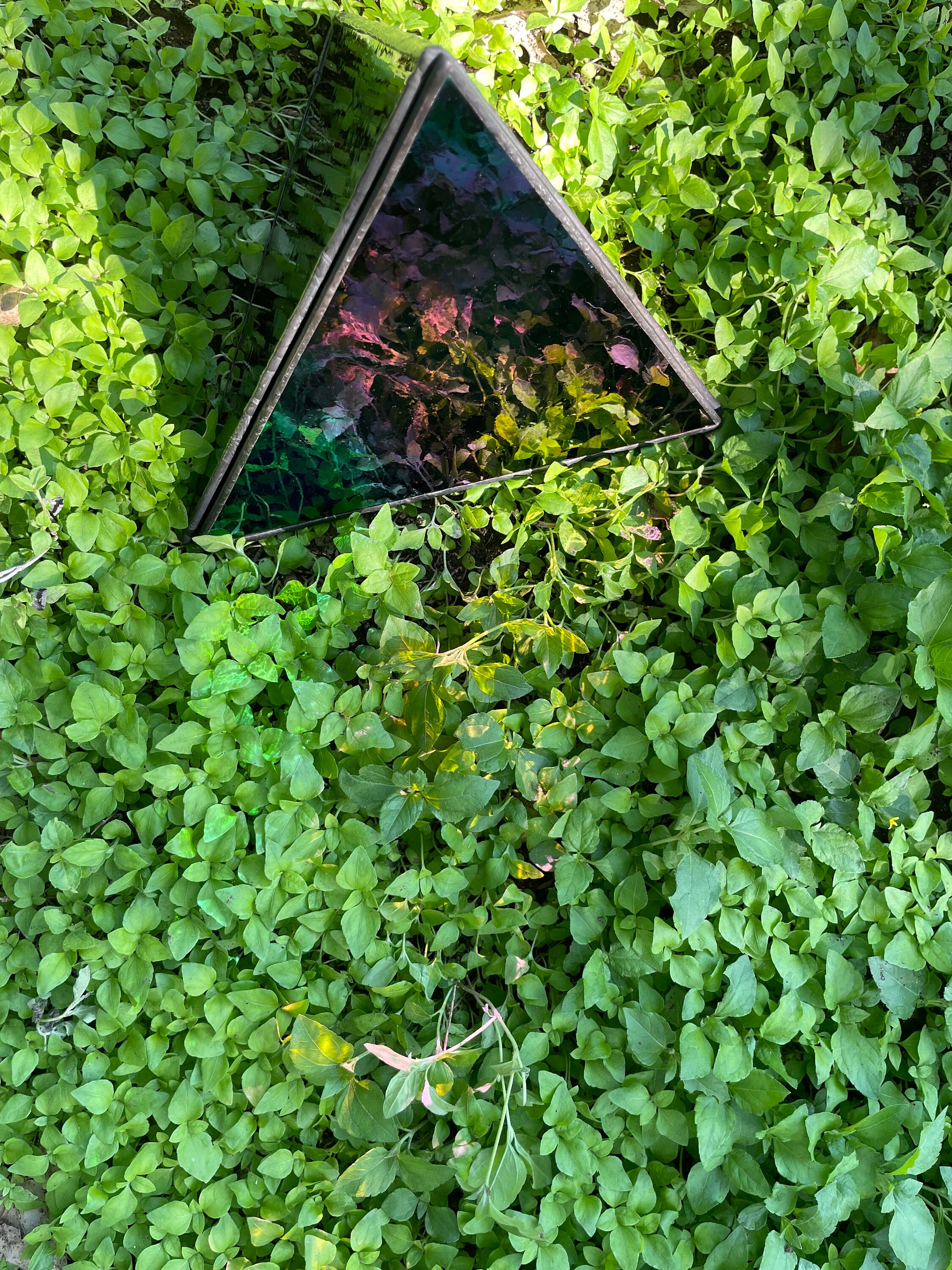 Extra Large Stained Glass Pyramid Box Iridescent - Etsy