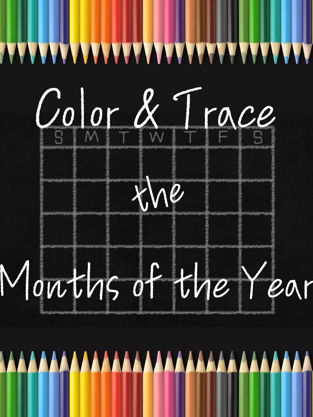 Months Coloring Pages | Jan - Dec Coloring Pages for Kids | Trace ...
