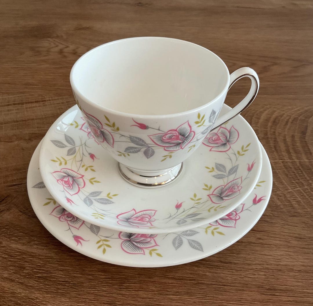 Queen Anne Fine Bone China Afternoon Tea Trio Set - Etsy