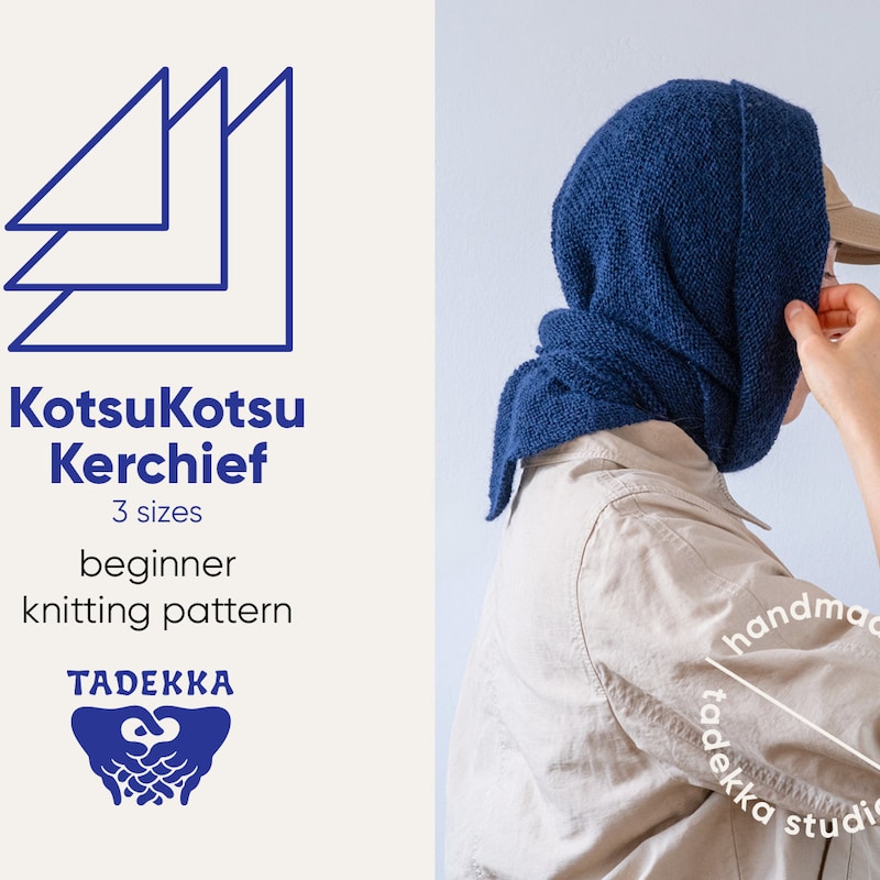 Triangle Head Scarf Knit - Etsy