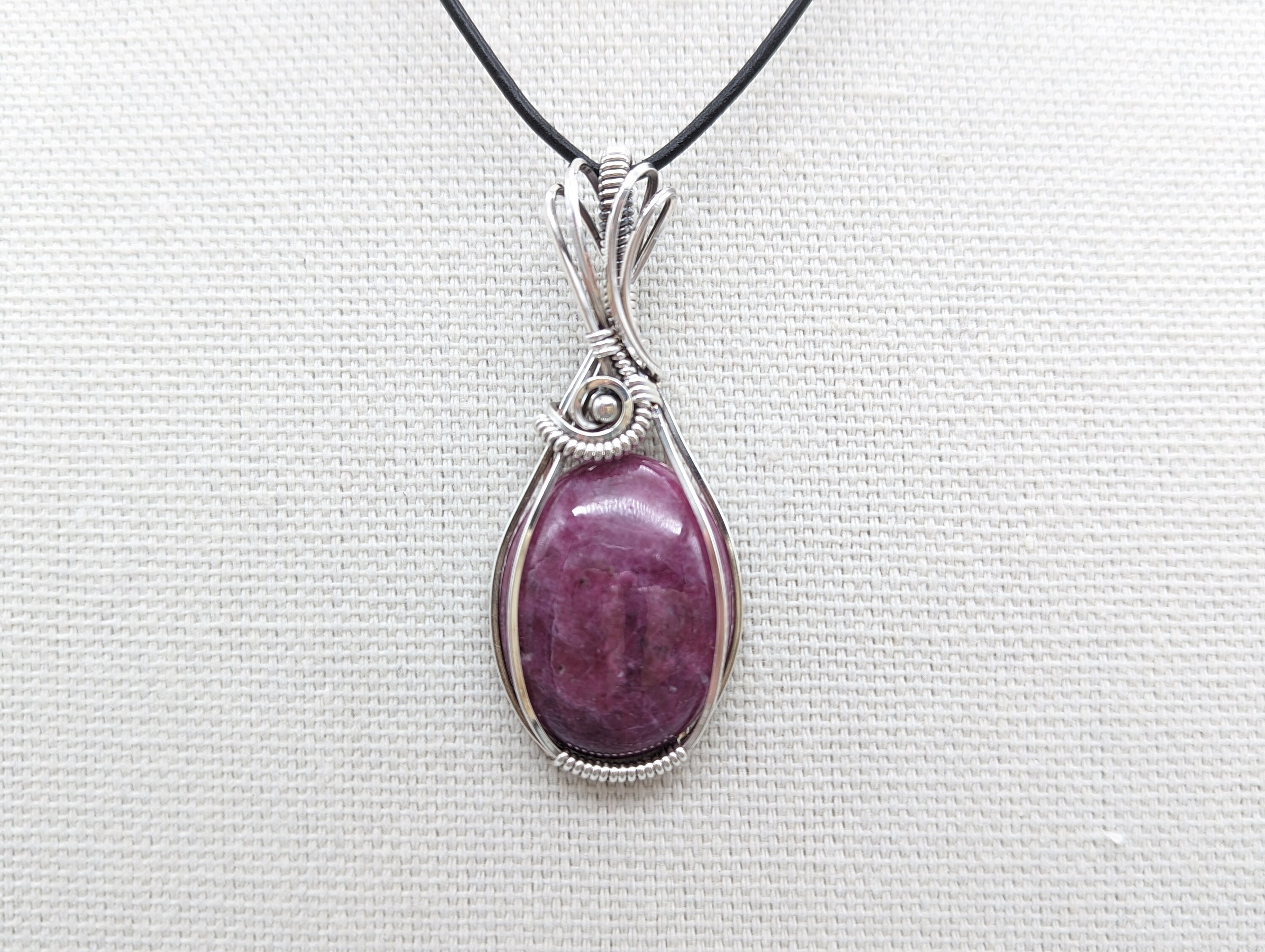 Silver Ruby Pendant .925 Sterling Silver Ruby Derived From - Etsy