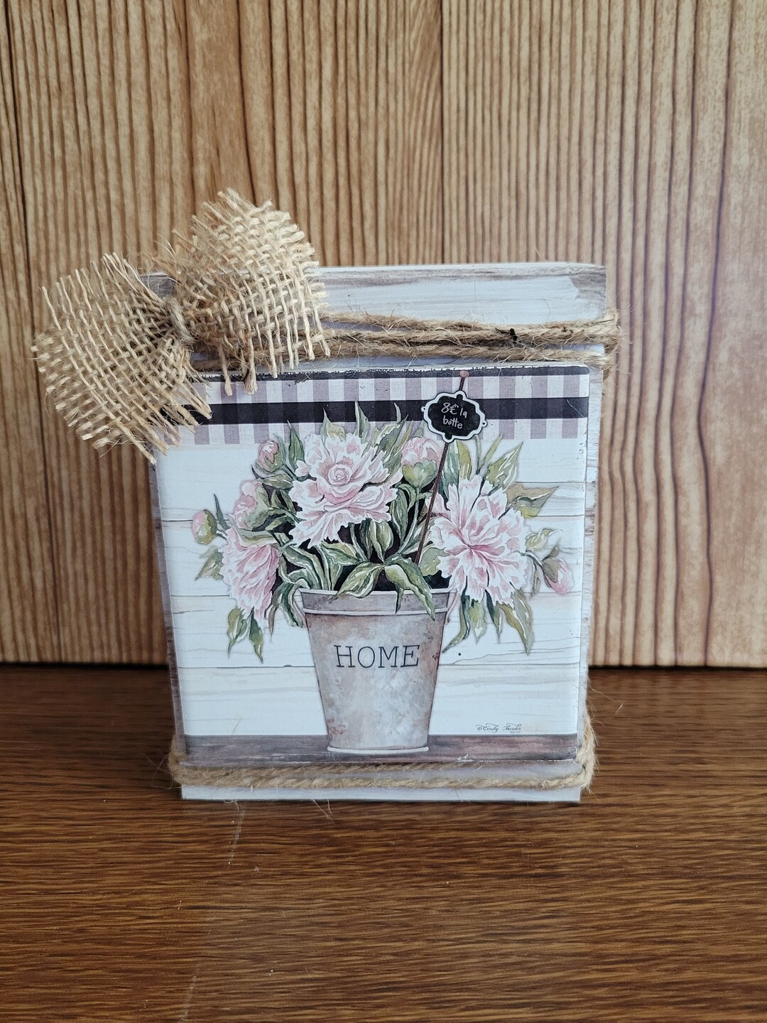 Floral home Shelf Sitter Sign - Etsy