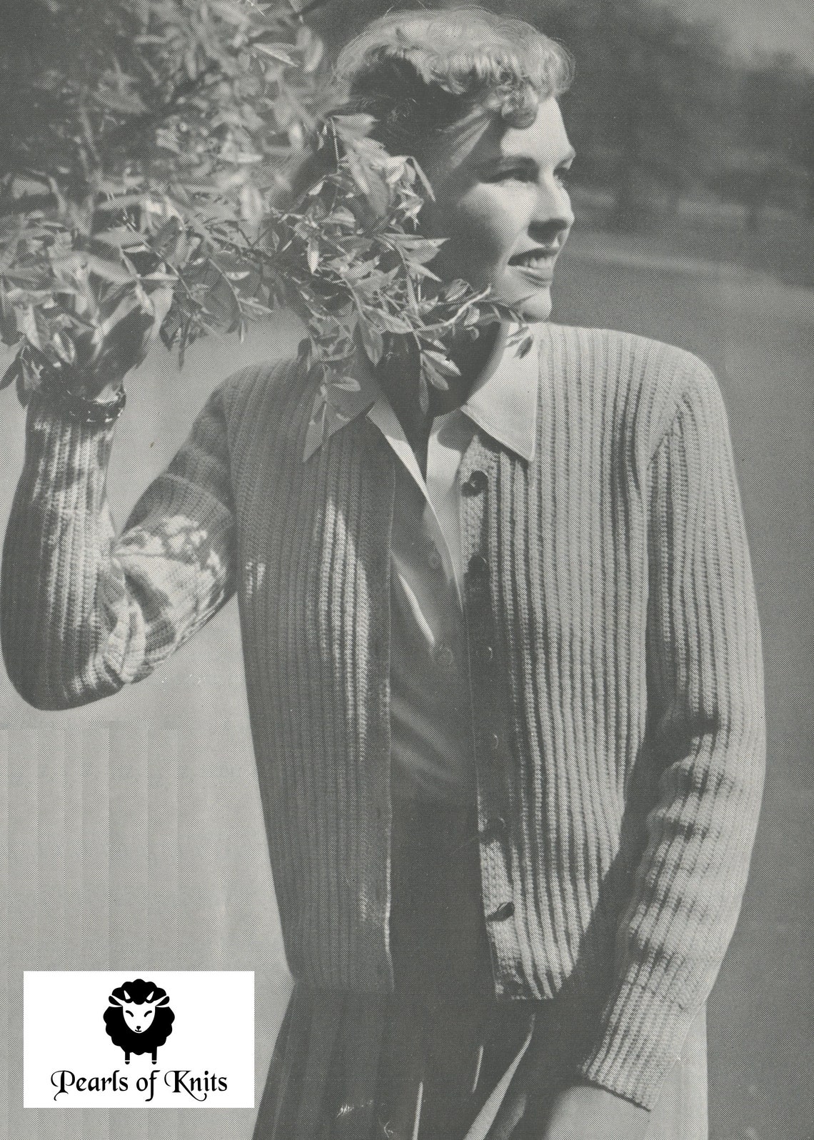 Women's Crochet Striped Cardigan - Vintage Crochet Pattern From the ...