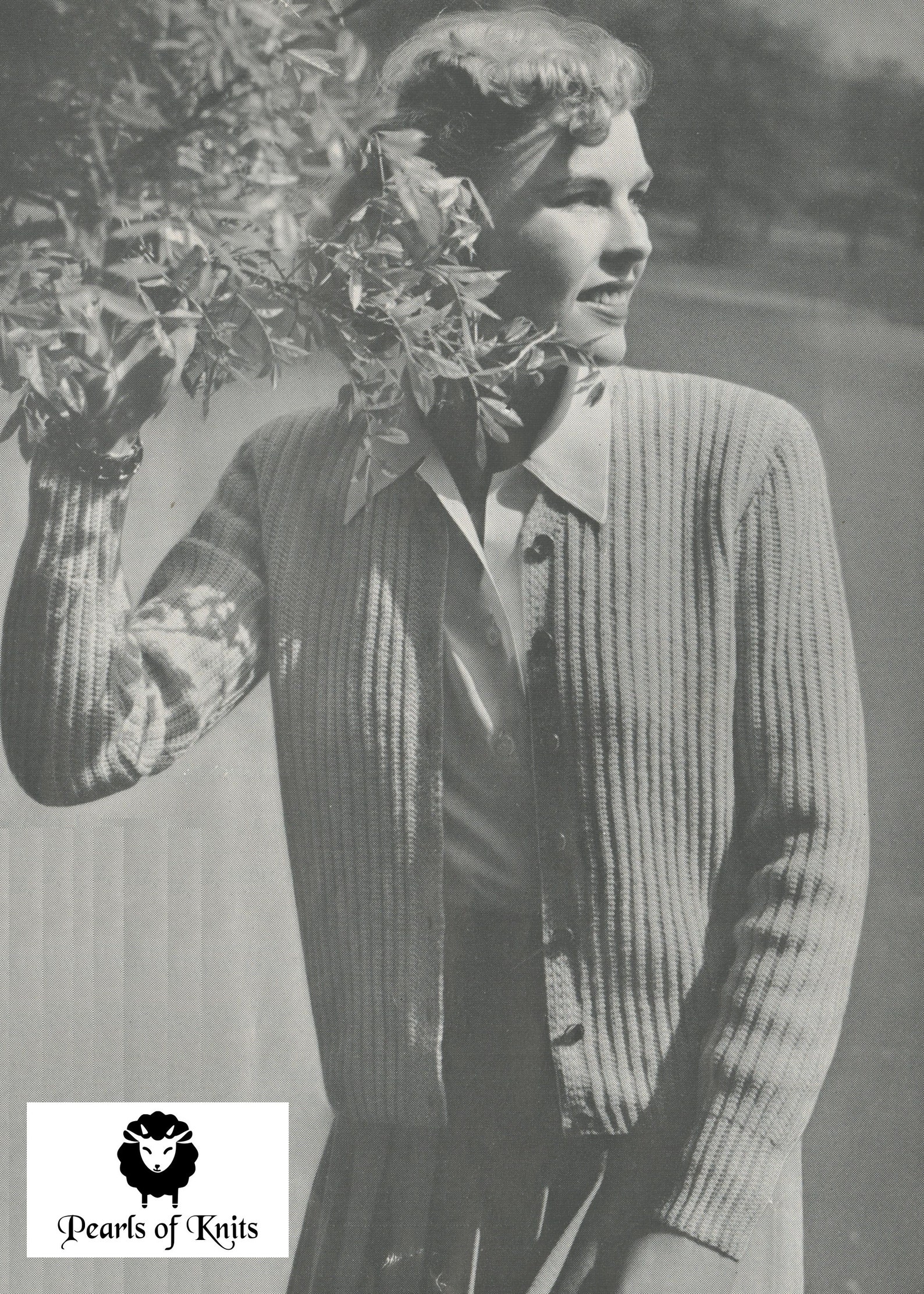 Women's Crochet Striped Cardigan - Vintage Crochet Pattern From the ...