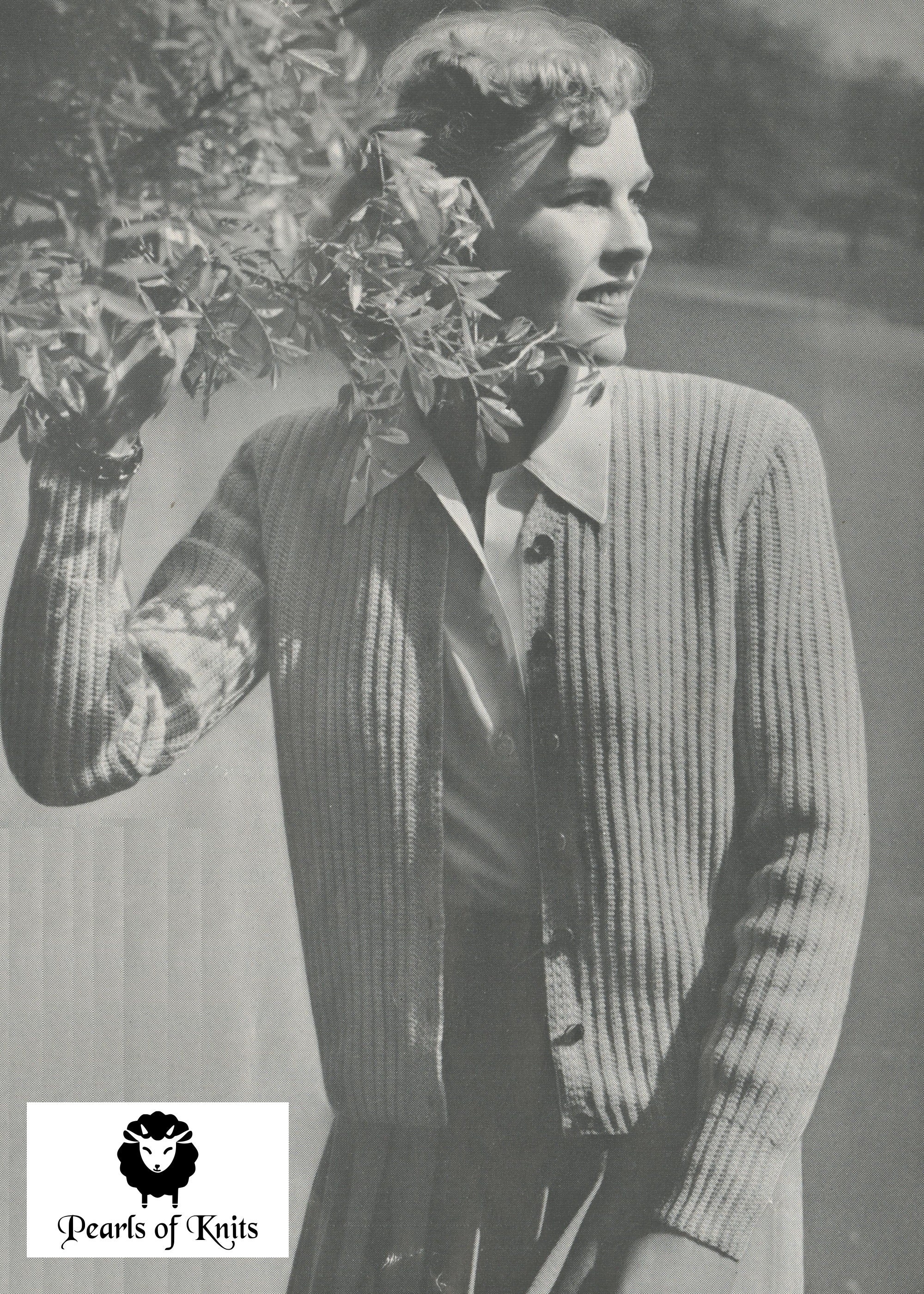 Women's Crochet Striped Cardigan - Vintage Crochet Pattern From the ...