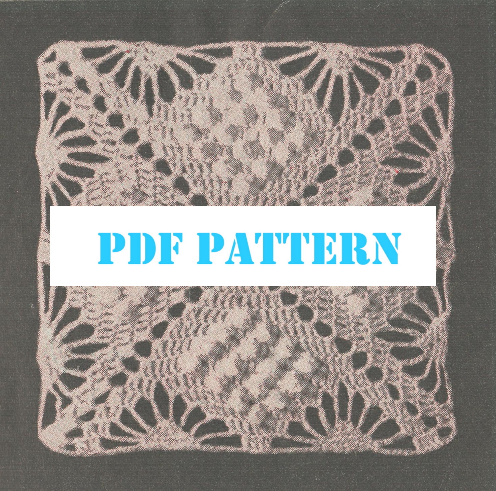 Crochet Colonial Pop Corn Pattern Bedspread - Vintage Crochet Pattern ...