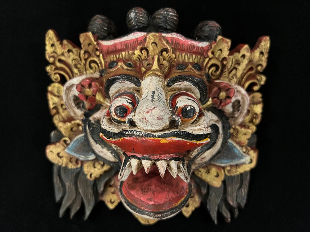 Antique Boma Mask, Rakshasa Mask, Balinese Mythology, Wooden Balinese ...