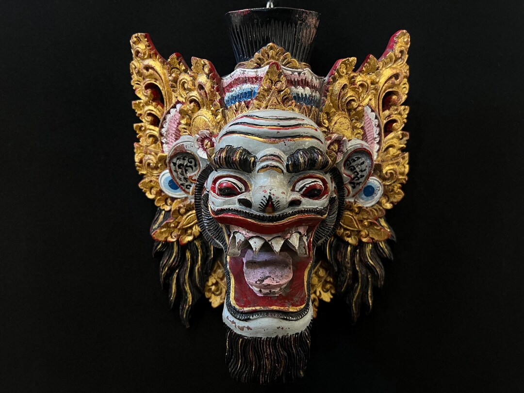 Sang Suratma Wooden Mask: Hand-carved Balinese Teak Decor - Etsy