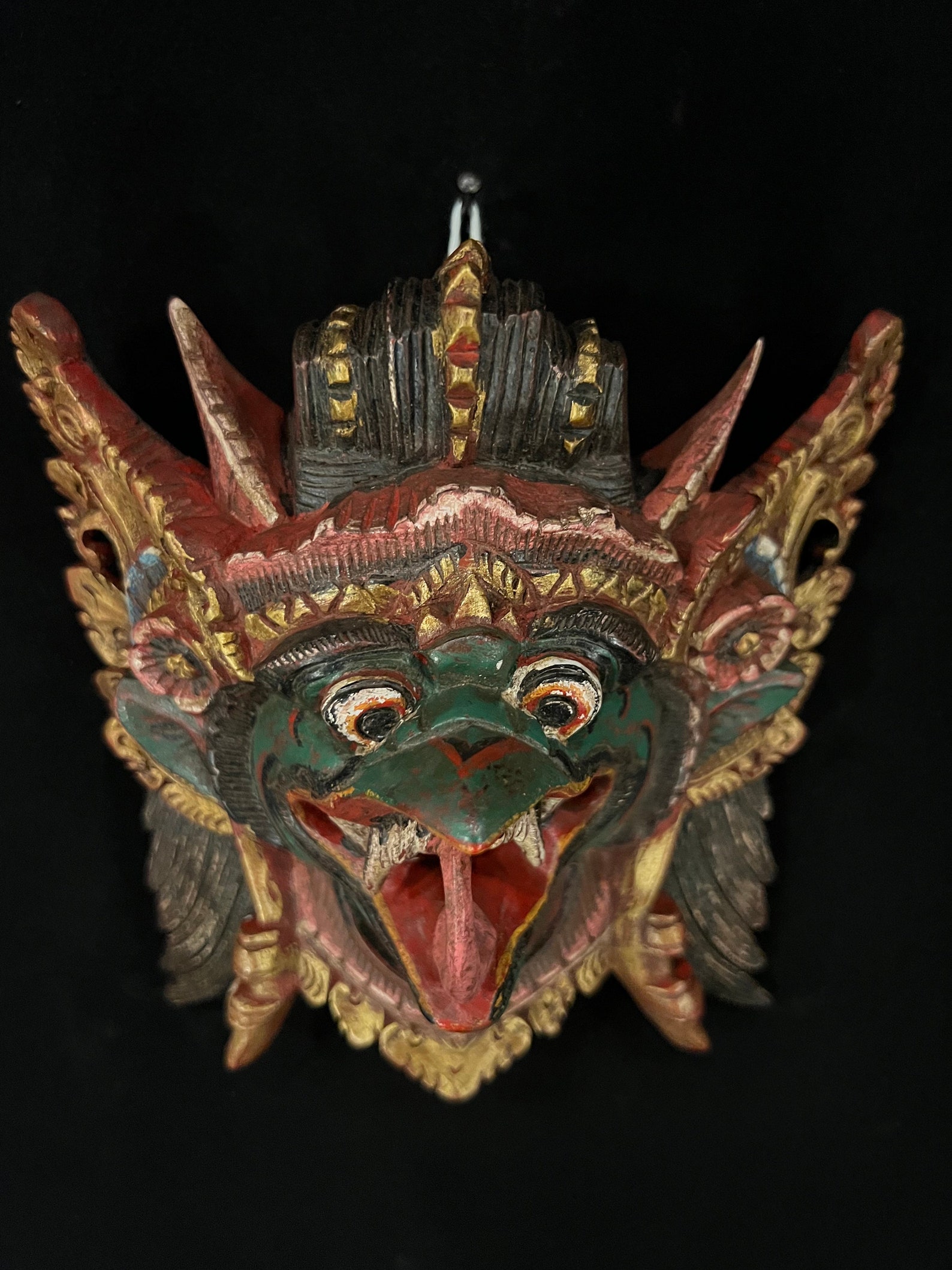 Antique Garuda Wooden Mask Balinese Paksi Mask Barong Mask Wall Mask ...