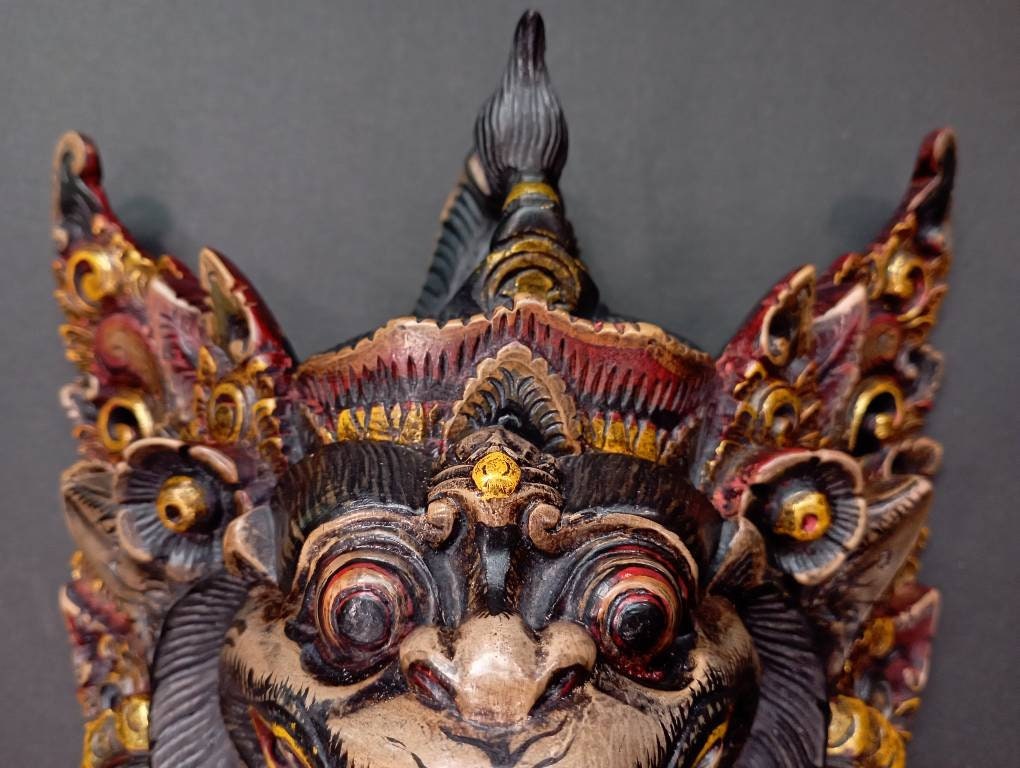 Hanuman Wooden Mask,balinese Mythology, Wooden Balinese Mask, Home ...