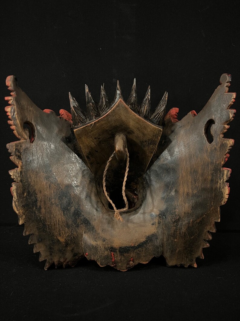 Antique Rangda Mask Balinese Wooden Mask Bali Mask Wall Mask Decor Wall ...