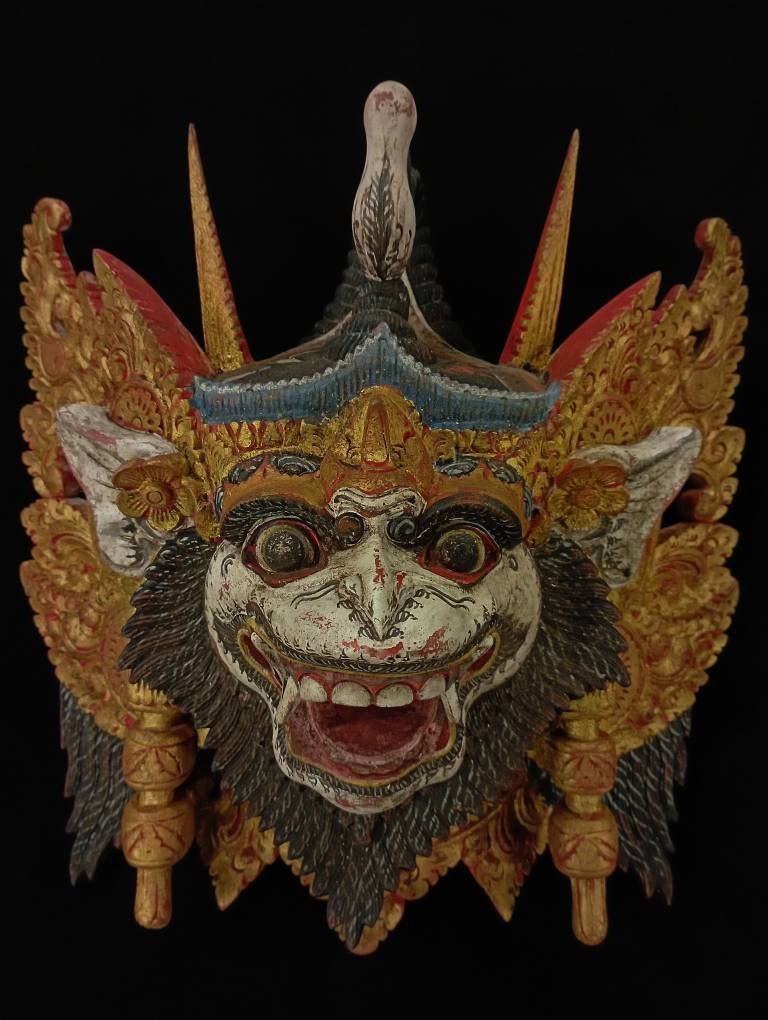 13 Antique Hanuman Wooden Mask Balinese Mask Wood - Etsy