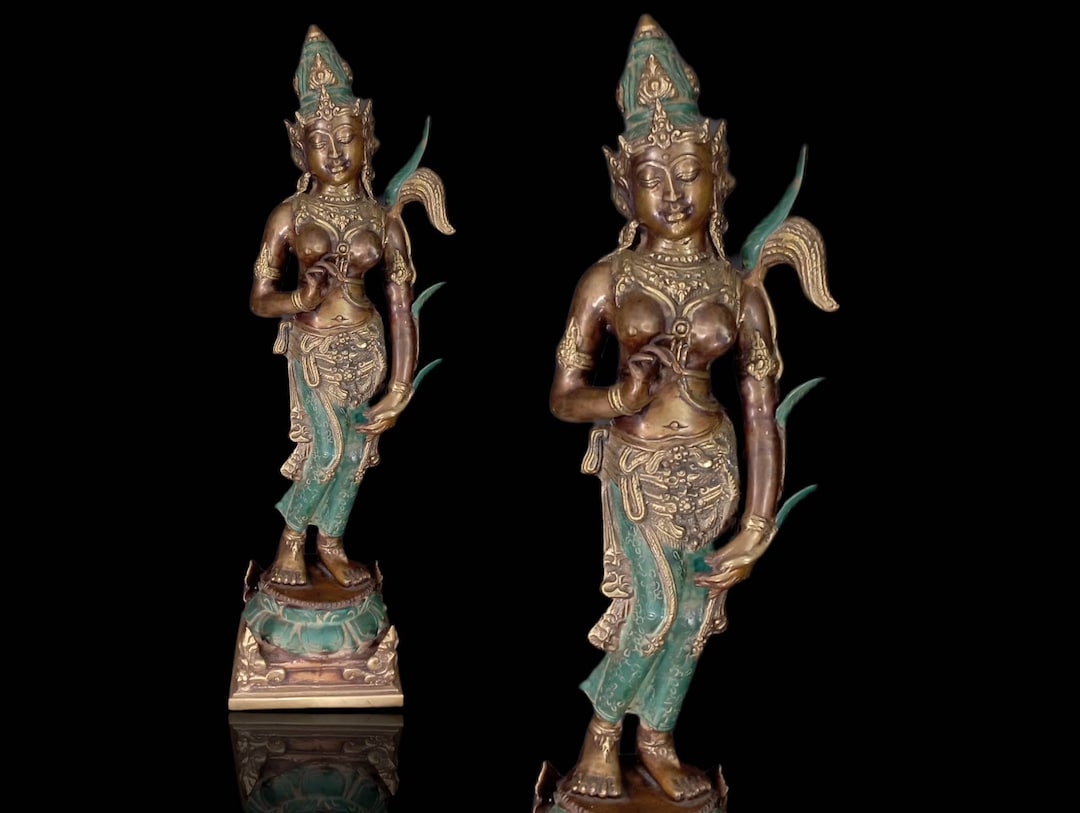 Dewi Sri Bronze Statue Dewi Sri Lakshmi Rice Plant Goddess Sculpture ...