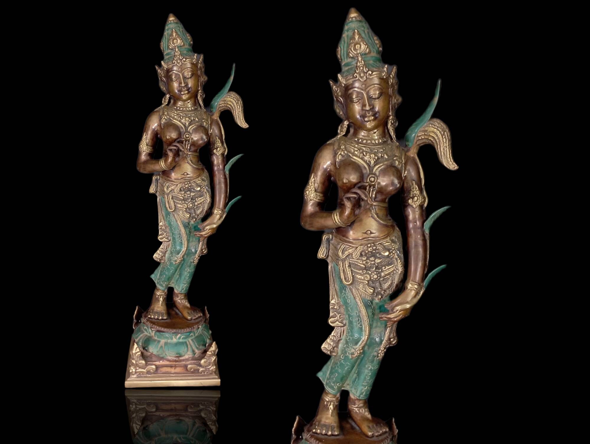 Dewi Sri Bronze Statue Dewi Sri Lakshmi Rice Plant Goddess Sculpture ...