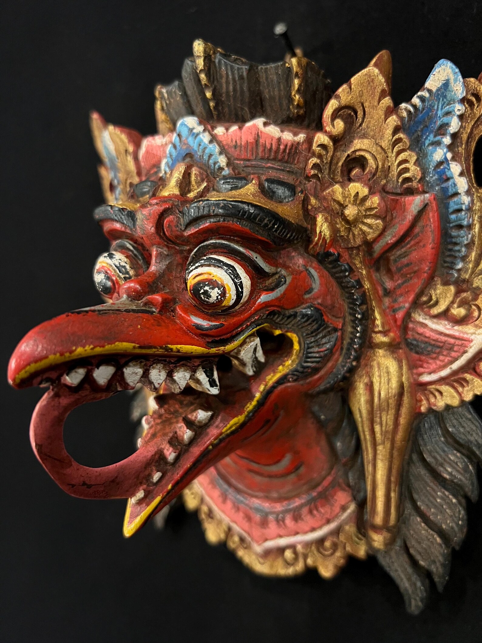 Garuda Wooden Mask, Garuda Mask, Barong Bali Mask, Wooden Balinese Mask ...