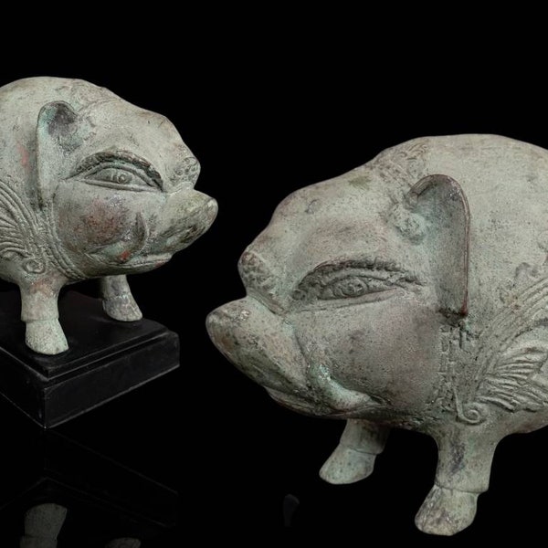 Antique Pig Figurines - Etsy