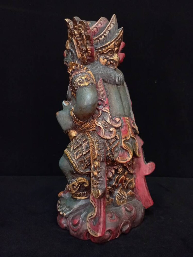 Rakshasa Wooden Sculpture Balinese Giant Wood Statue Hand Carving Art ...
