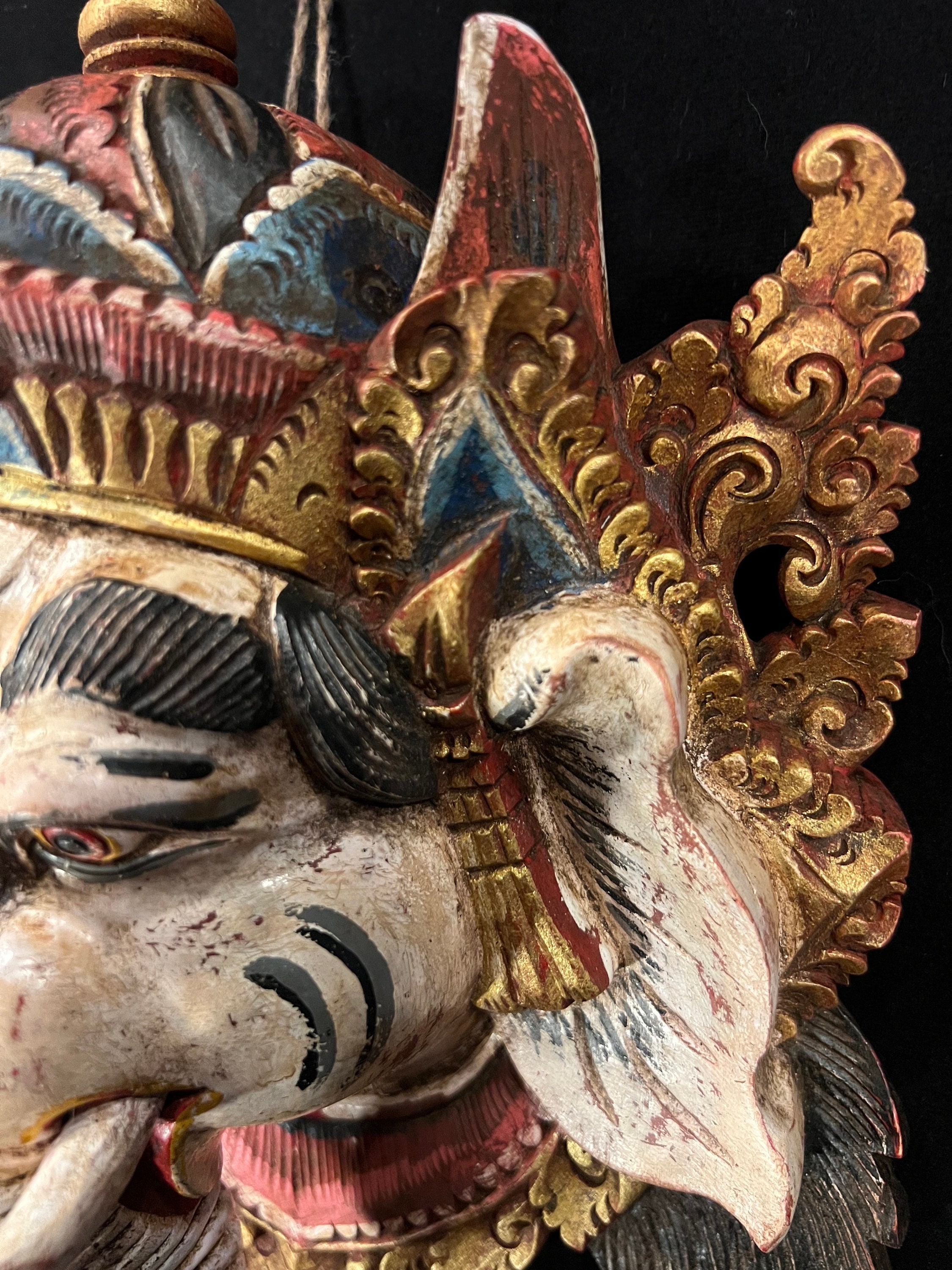 Antique Ganesha Mask Rakshasa Mask Balinese Mythology - Etsy