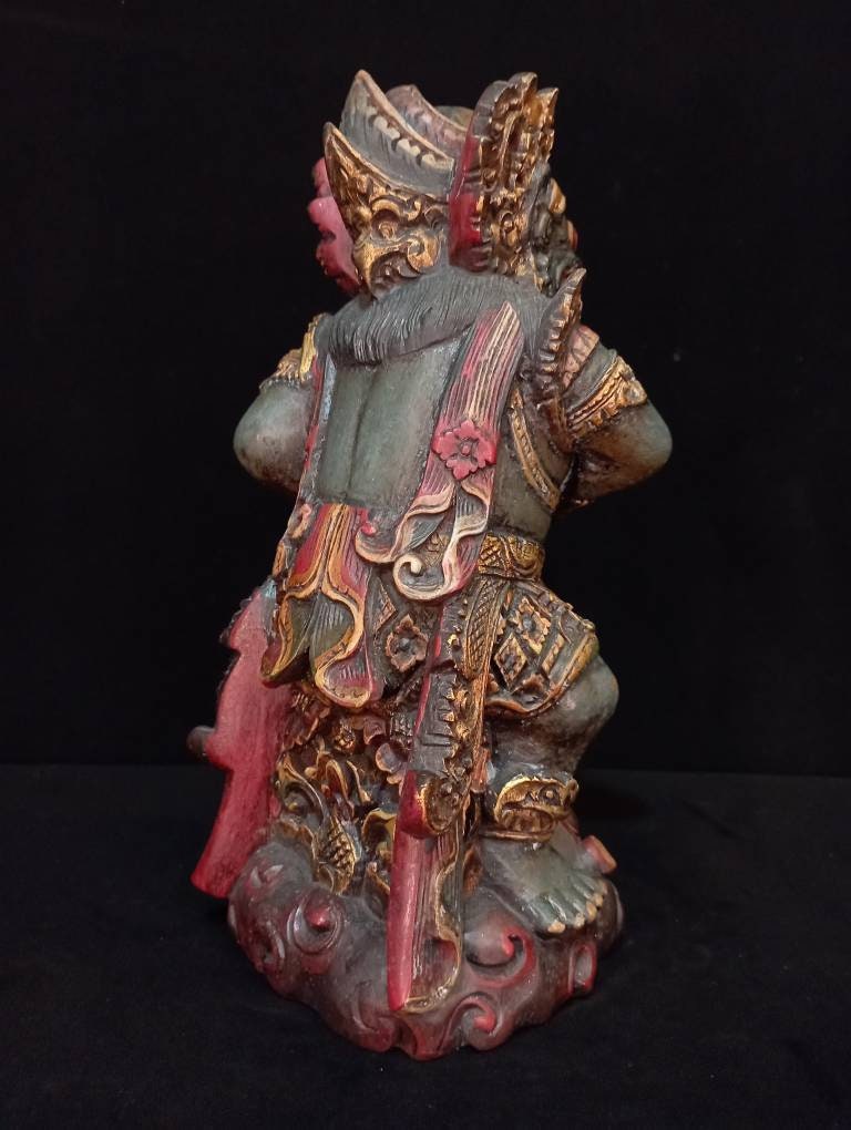 Rakshasa Wooden Sculpture Balinese Giant Wood Statue Hand Carving Art ...