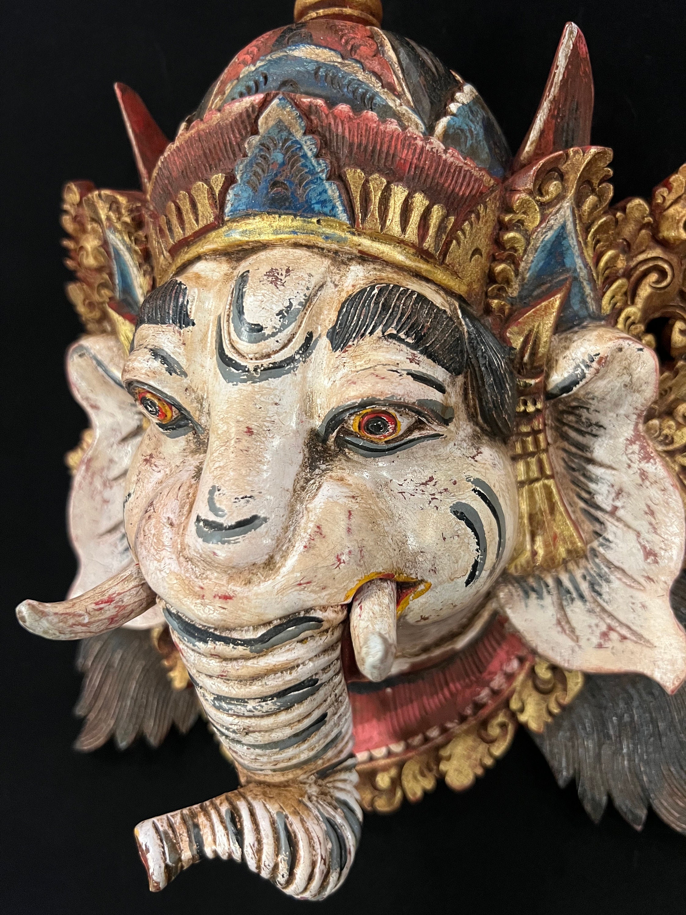 Antique Ganesha Mask Rakshasa Mask Balinese Mythology - Etsy