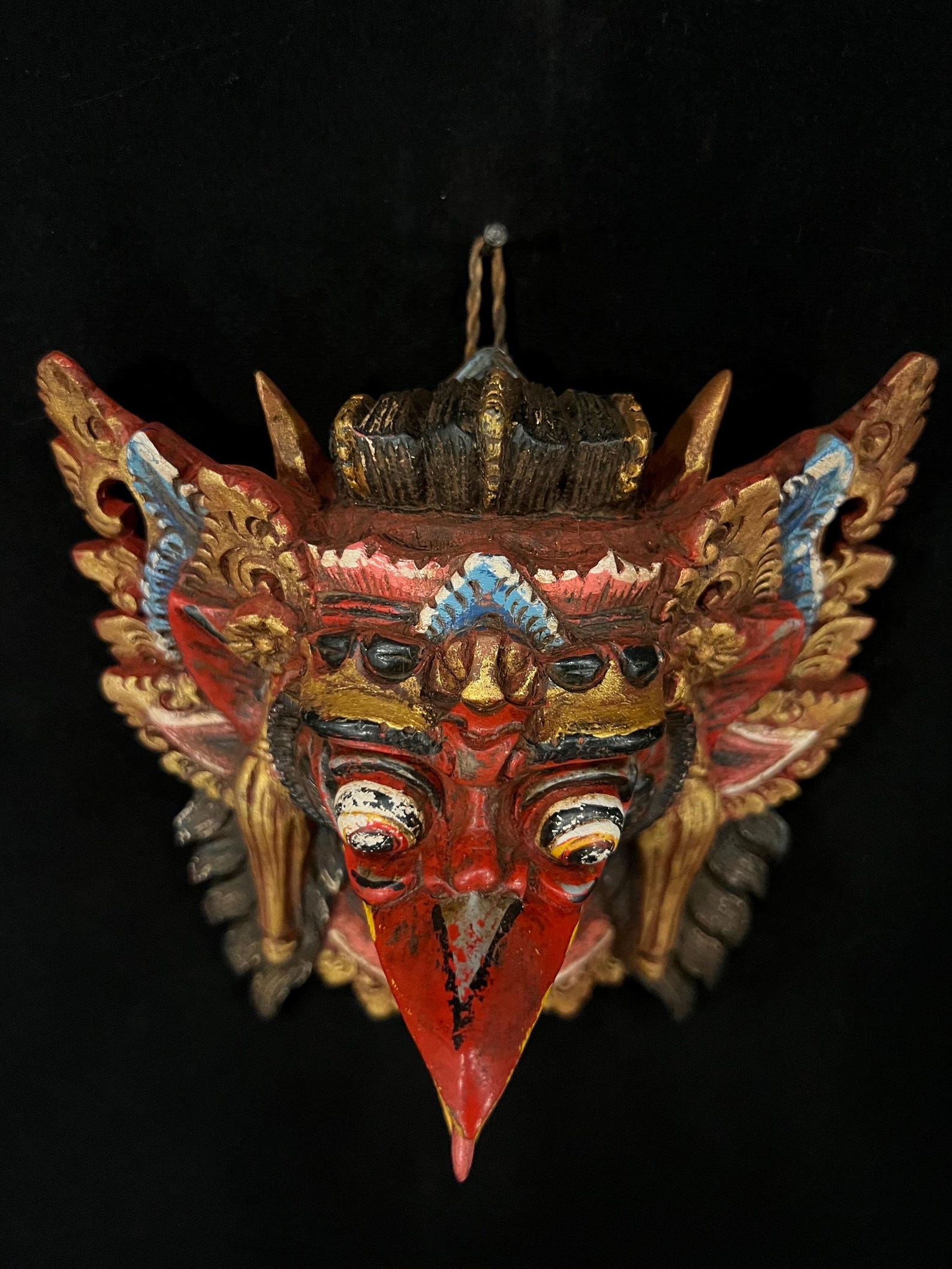Garuda Wooden Mask, Garuda Mask, Barong Bali Mask, Wooden Balinese Mask ...