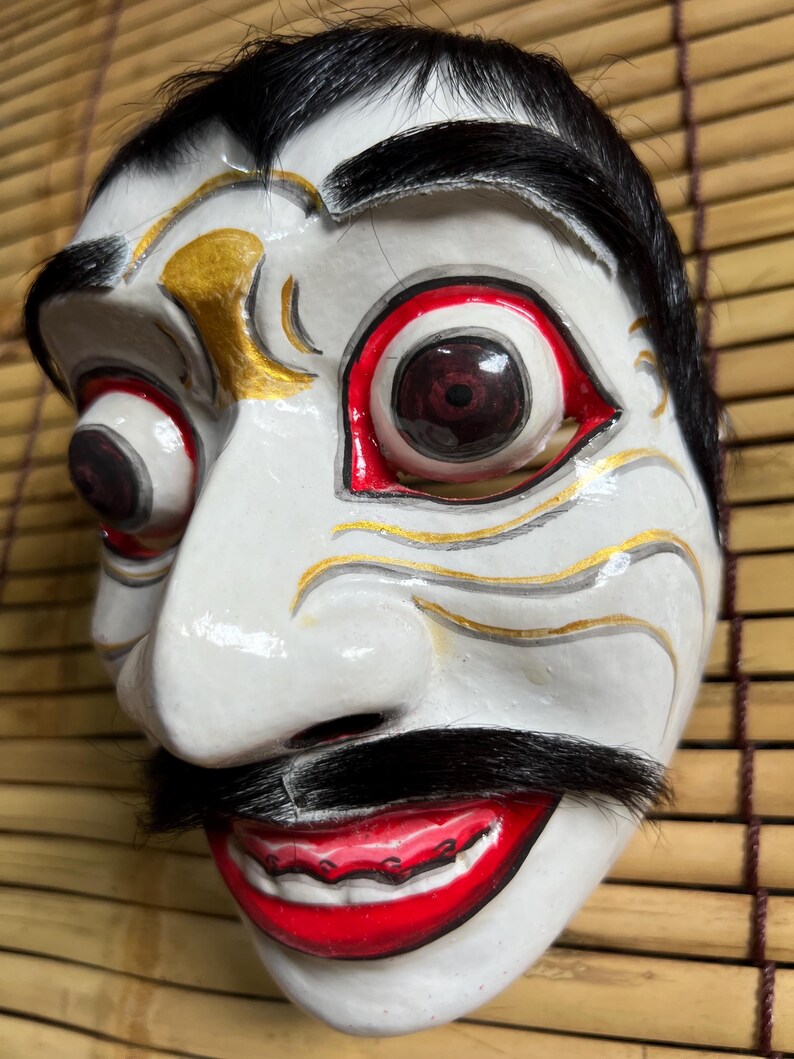 Jauk Manis Wooden Mask Balinese Dance Mask Wall Mask Decor Wood Bali ...