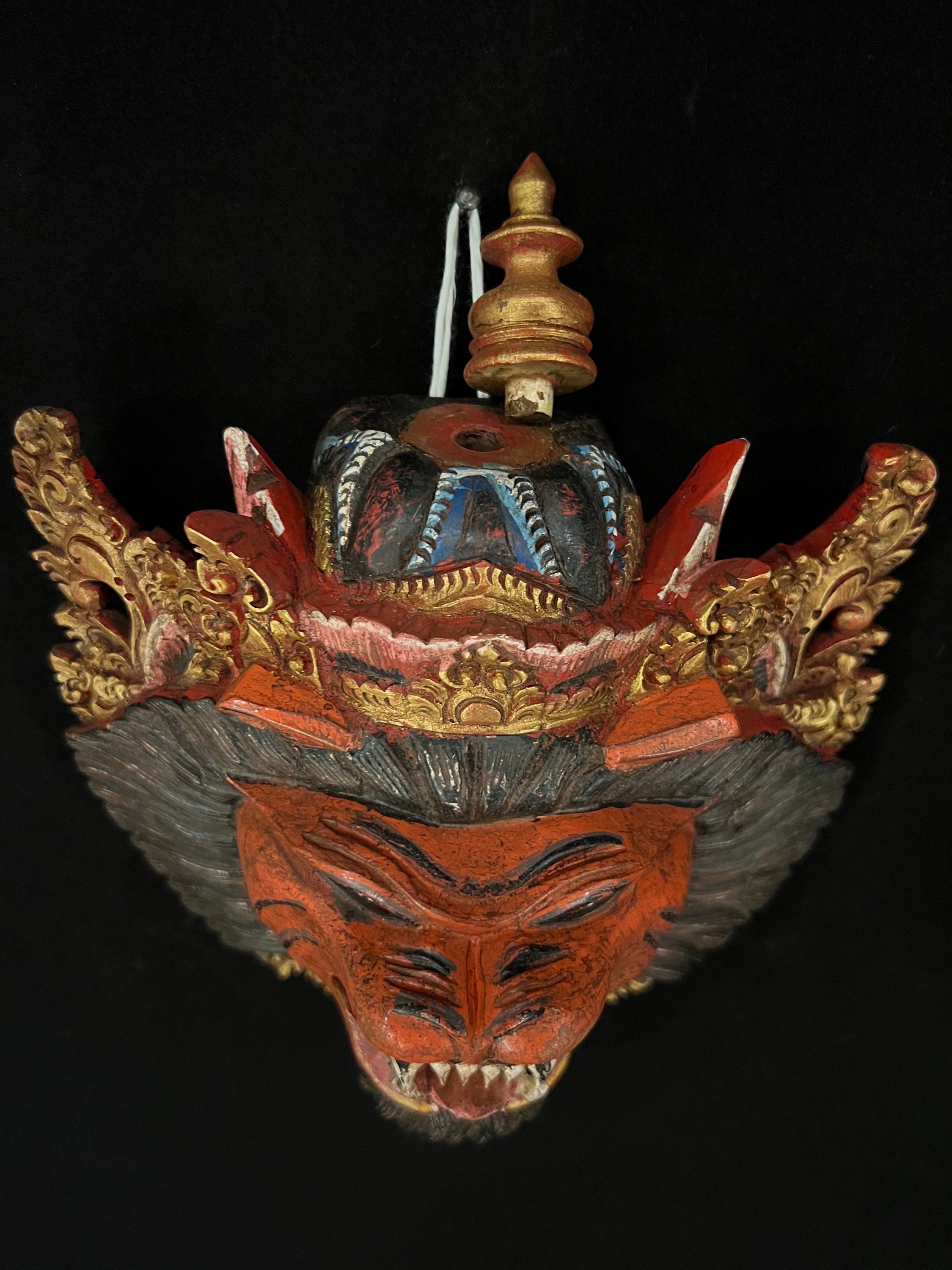 Antique Tiger Wooden Mask Balinese Mask Wood Carving Wall Mask - Etsy