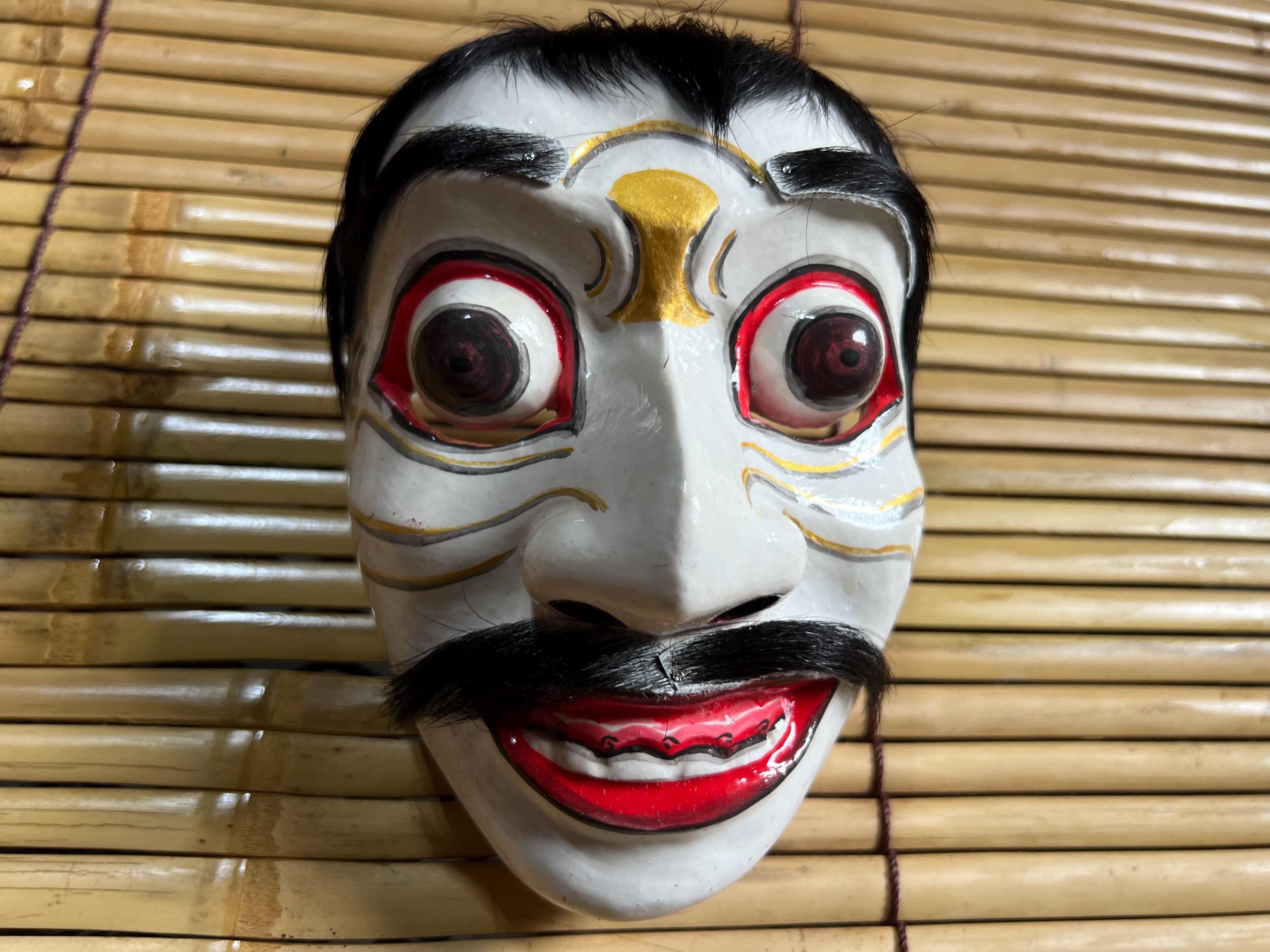 Jauk Manis Wooden Mask Balinese Dance Mask Wall Mask Decor Wood Bali ...
