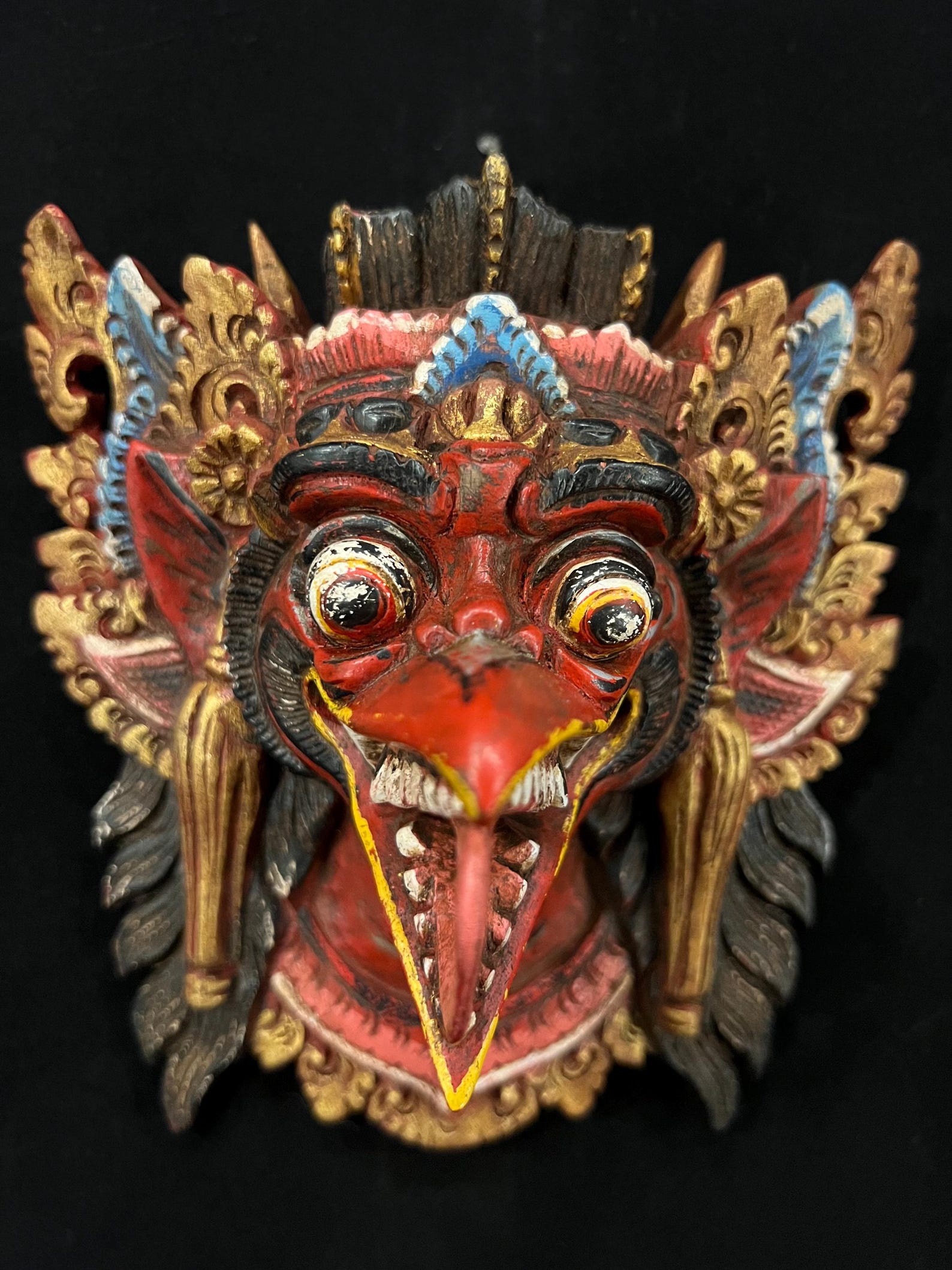 Garuda Wooden Mask, Garuda Mask, Barong Bali Mask, Wooden Balinese Mask ...