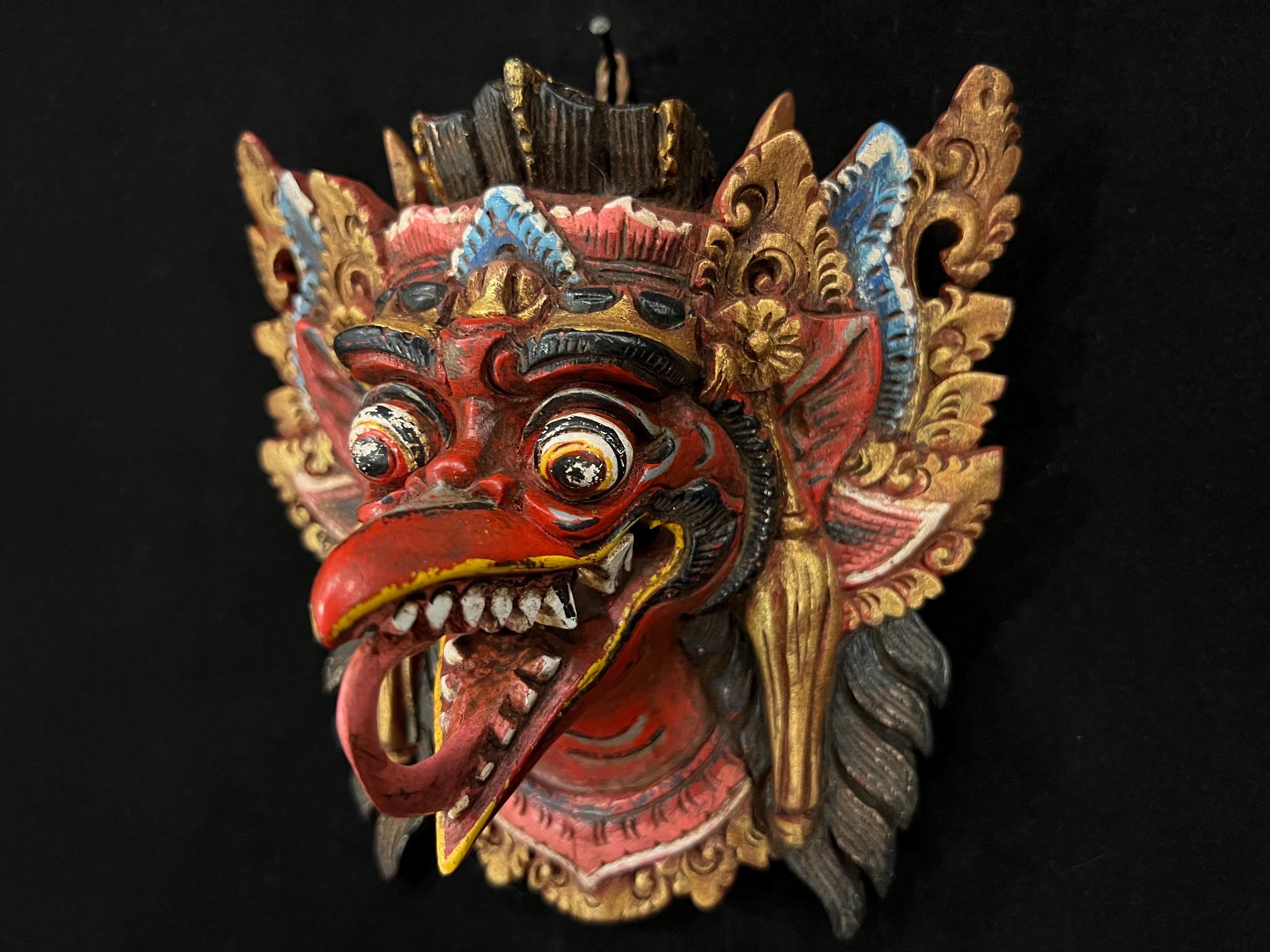 Garuda Wooden Mask, Garuda Mask, Barong Bali Mask, Wooden Balinese Mask ...